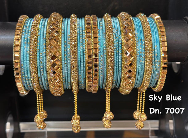 Introducing Bridal Bangle Set-Sky Blue: The Ultimate Bangle Set for ...